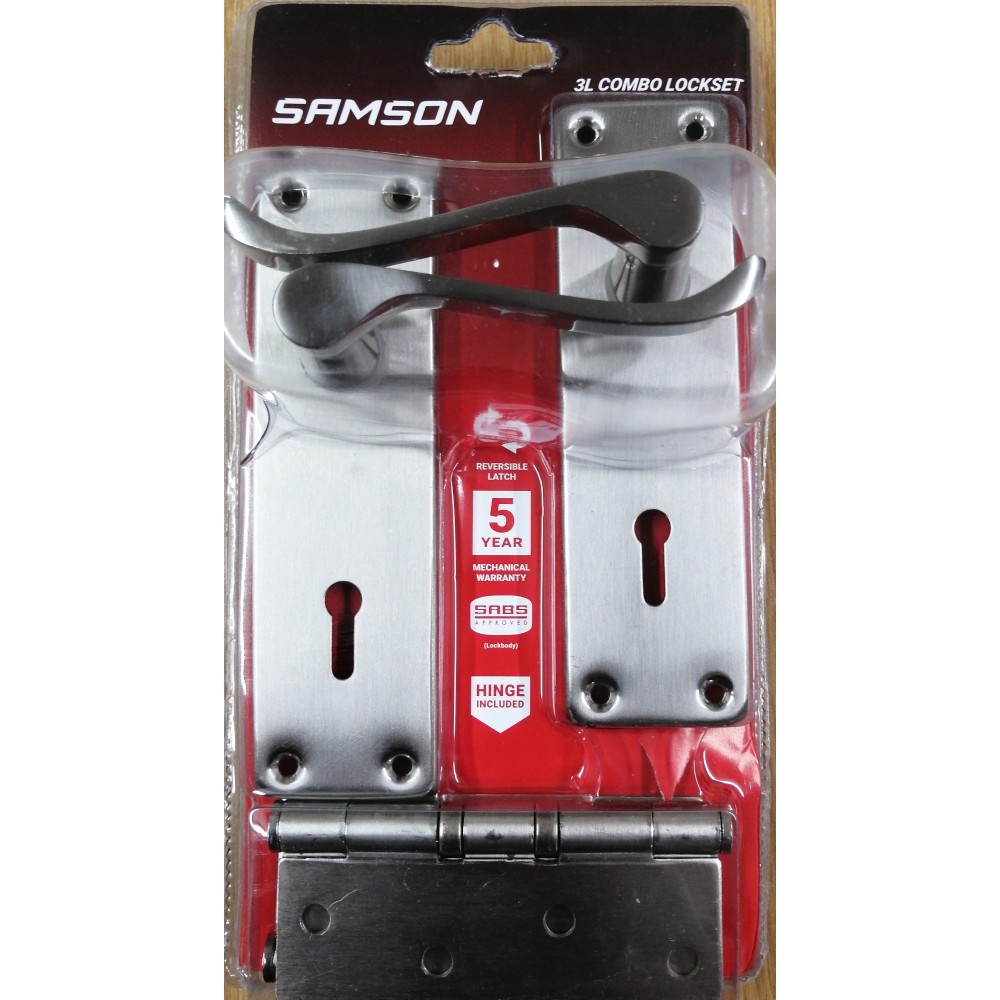 Samson Lock Set Key 3l Sabs 6" Victorian Scroll Bb-h, SAMSON - Cashbuild