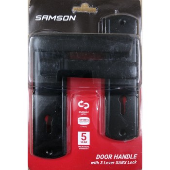 Samson Lock Set Key 3l Sabs Castello Matt Black, SAMSON - Cashbuild