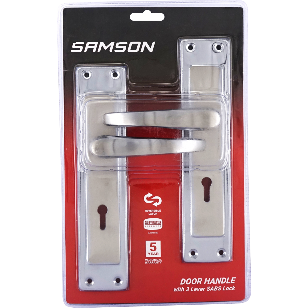 Samson Lock Set Key 3l Sabs Luca 8" Satin Nickle & Chrome Plated ...