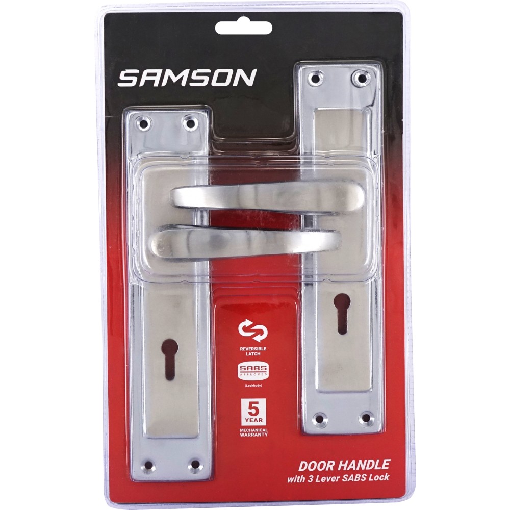 Samson Lock Set Key 3l Sabs Luca 8" Satin Nickle & Chrome Plated ...
