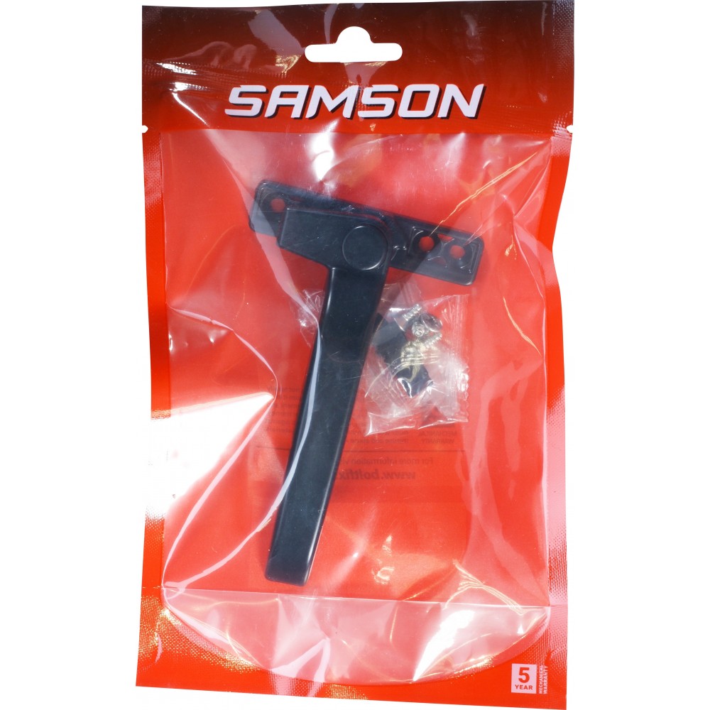 Samson Window Handle Euroline Aluminium Right Hand Black, SAMSON ...