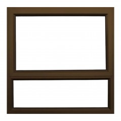 Window Frame Aluminium 28-pt99 Bronze Clear, MISTER WINDOWS - Cashbuild