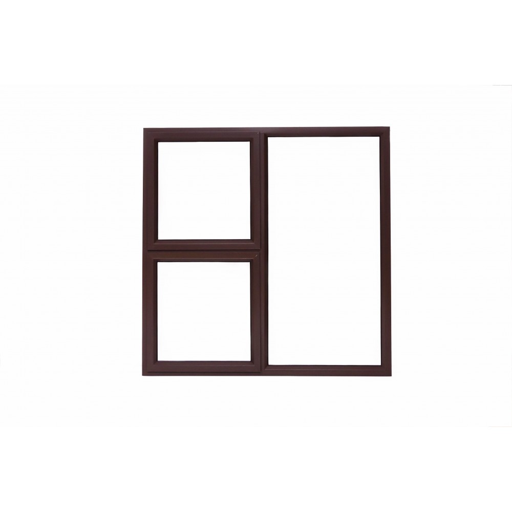 Window Frame Aluminium 28-ptt1212 Bronze Left Hand, - Cashbuild