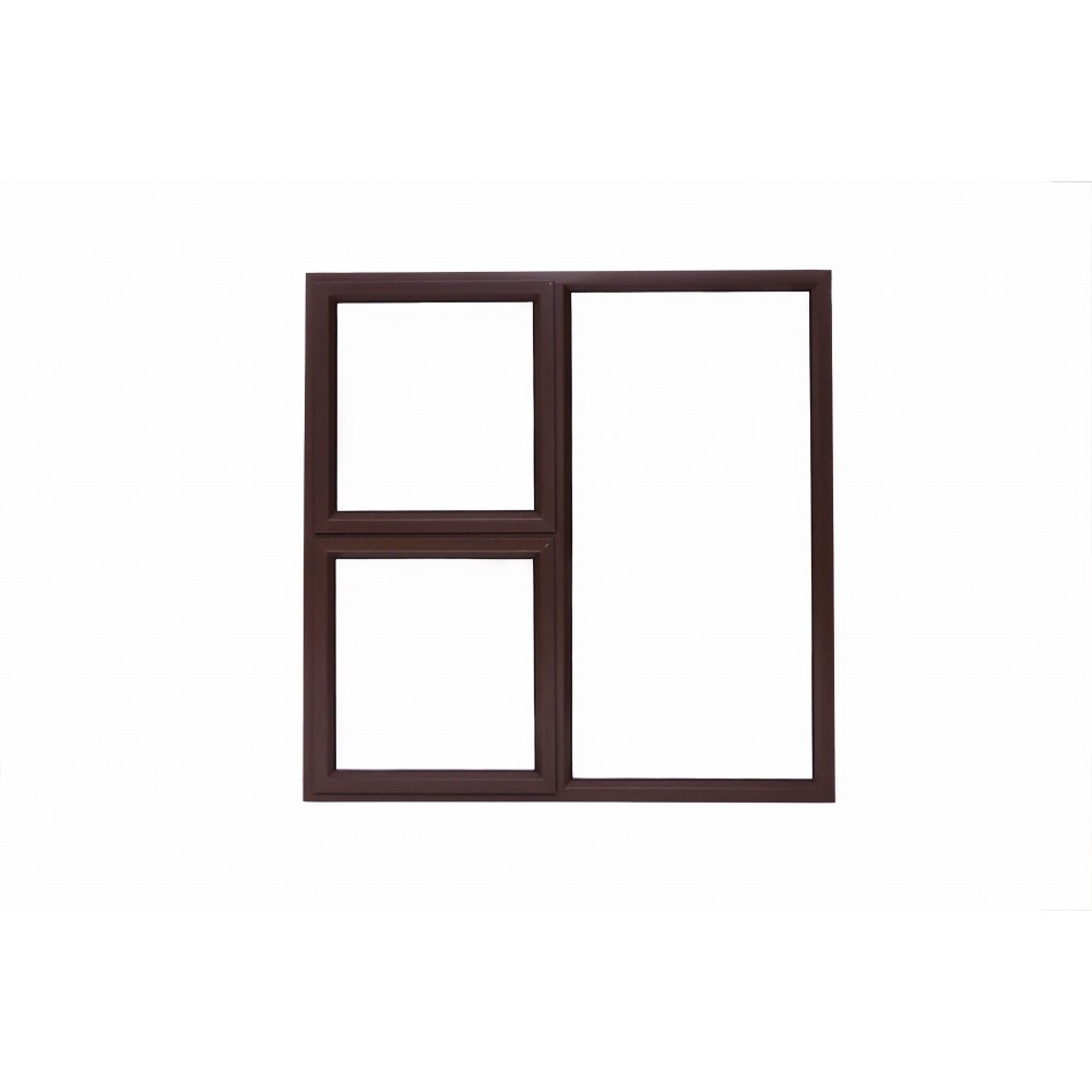 Window Frame Aluminium 28-ptt1212 Bronze Left Hand, - Cashbuild