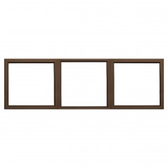 Window Frame Aluminium 28-ptt186 Bronze Left Hand, KHANYA - Cashbuild