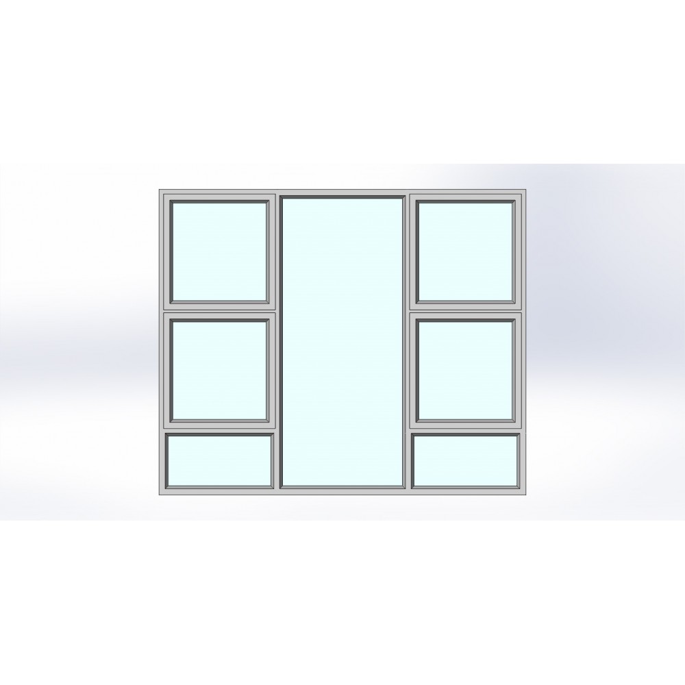 Window Frame Aluminium 28-p4tt1815 Natural Clear, - Cashbuild