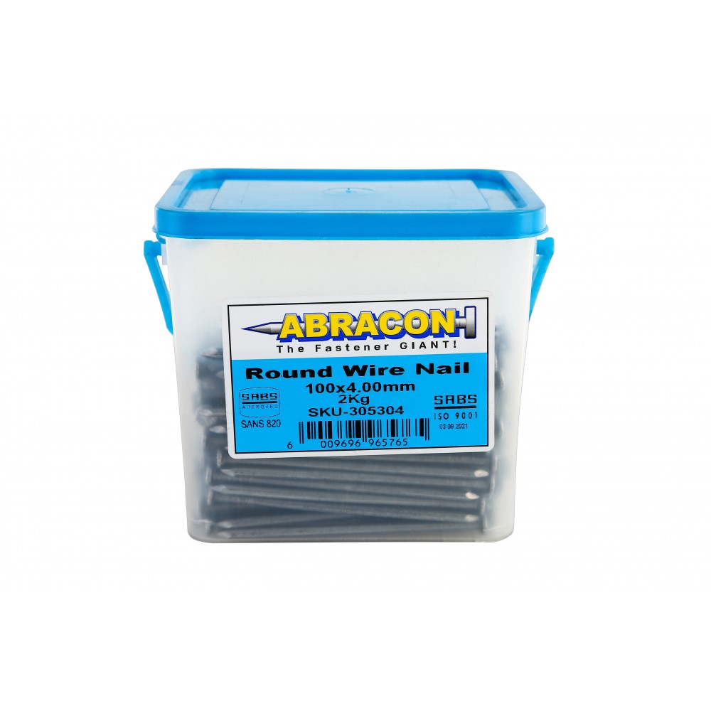 Nails SABS 100mm X 4mm 2kg, - Cashbuild