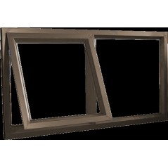 Window Frame Aluminium 28-pt186 Bronze Clear Left Hand, ROBMEG ...