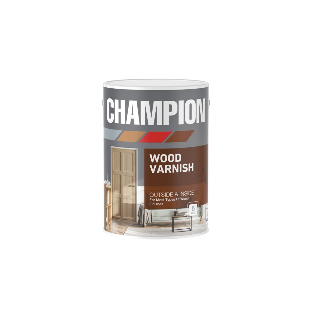 Champion Wood Varnish Clear 5l, CHAMPION - Cashbuild