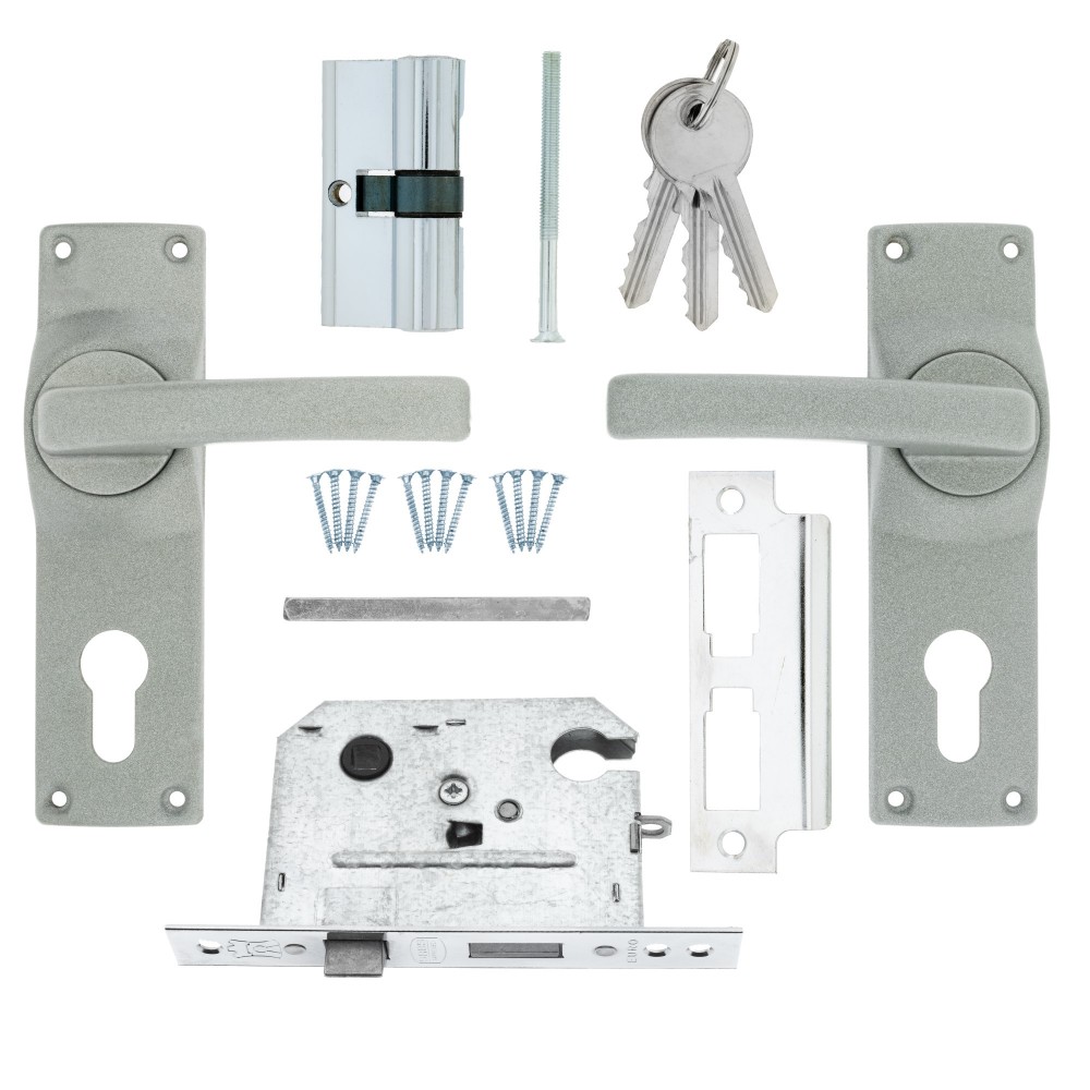 Fort Knox Euro Profile Lock Eco Satin Chrome Handle, FORT KNOX - Cashbuild