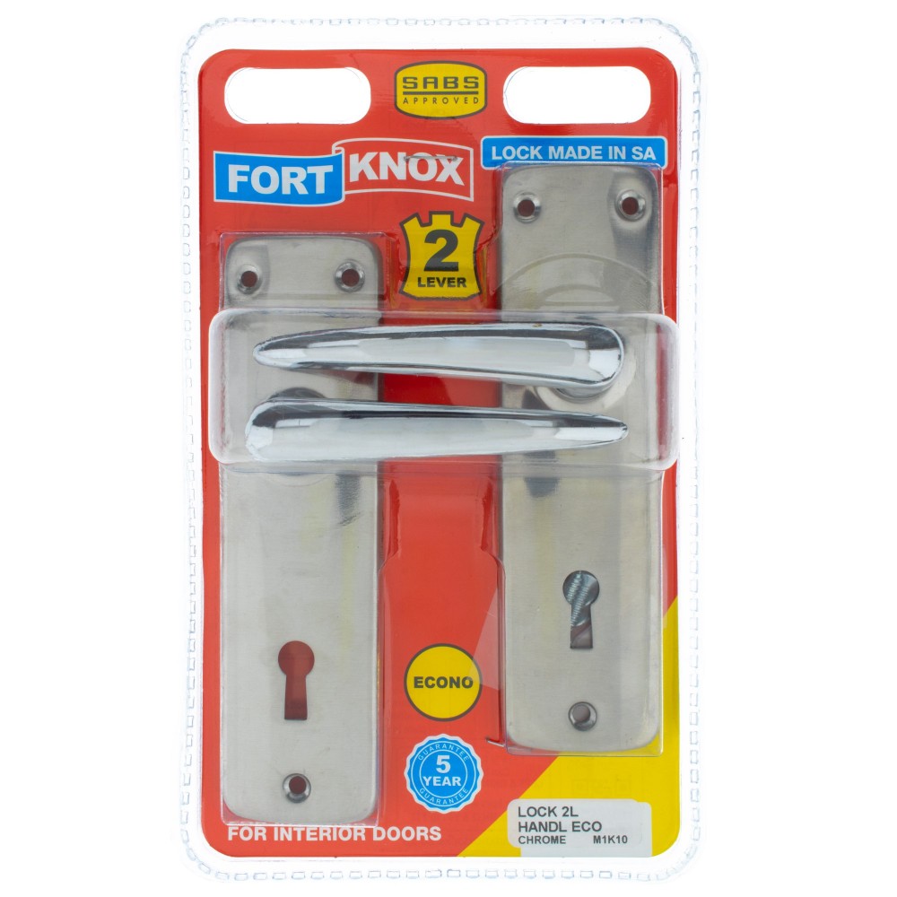 Fort Knox Euro Profile Lock Eco Chrome Handle, FORT KNOX - Cashbuild