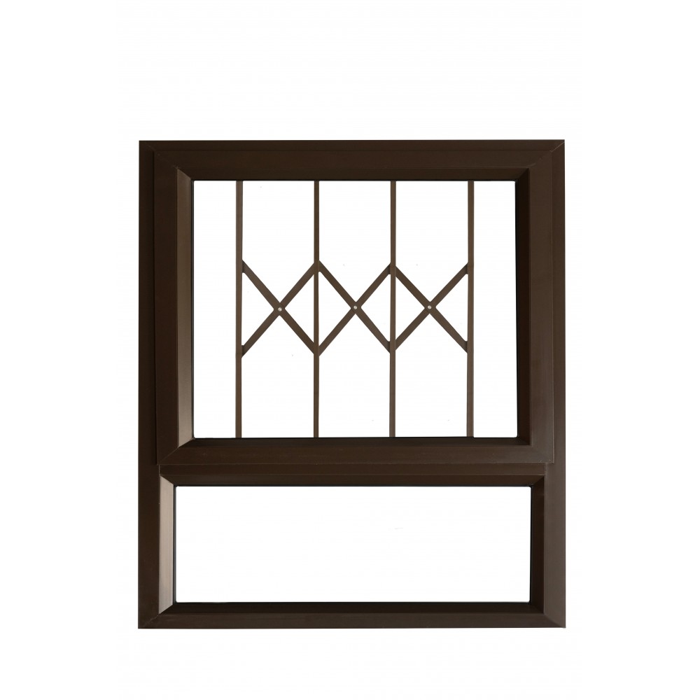 Window Frame Aluminium 28-Pt99 Bronze And Burglar Bar Clear, - Cashbuild