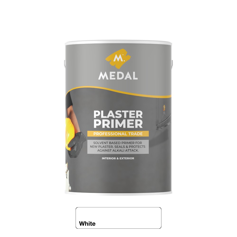 Medal Prof Trade Plaster Primer White 5L, - Cashbuild
