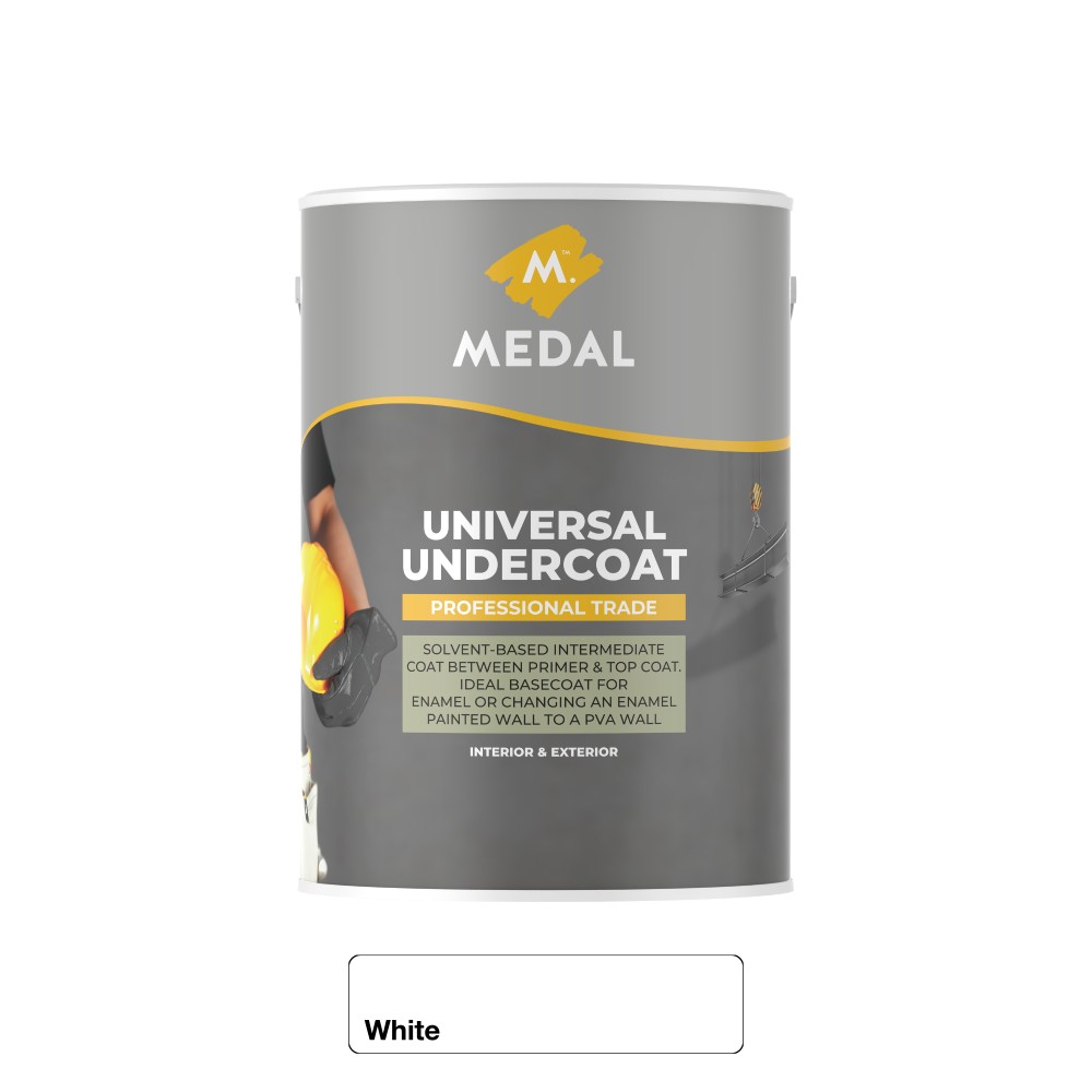 Medal Prof Trade Universal Undercoat White 5L, - Cashbuild
