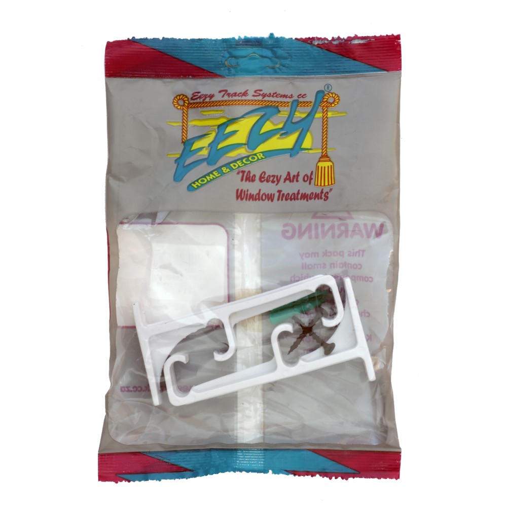 Curtain Track "C" Rail Single Brackets Quantity:2, - Cashbuild