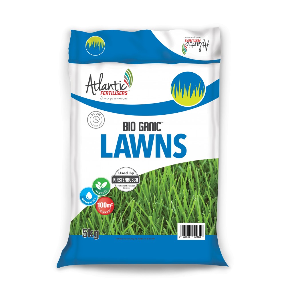 Atlantic Fertilisers Bio Ganic Lawns 5kg, Atlantic Fertiliser - Cashbuild