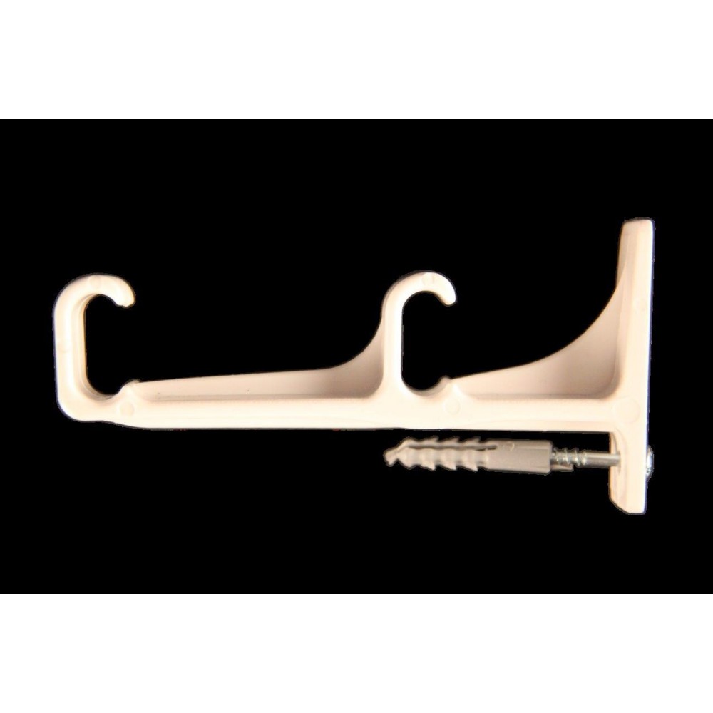 Curtain Track "C" Rail Double Brackets Quantity:2, - Cashbuild