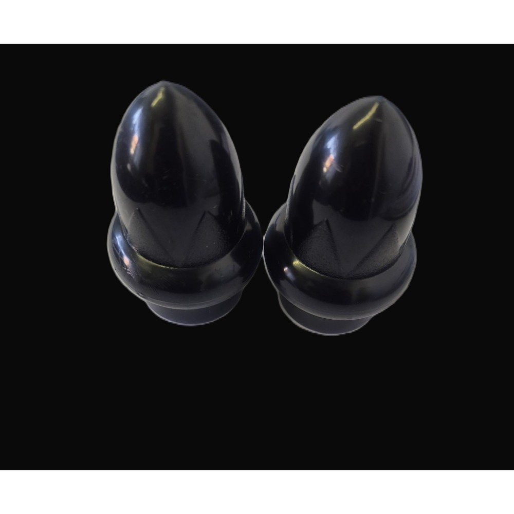 Curtain Track Black Finials Quantity:2, - Cashbuild