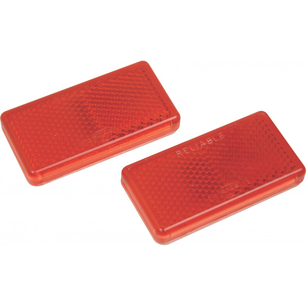 Reflector Car Red Self Adhesive Quantity:2, - Cashbuild